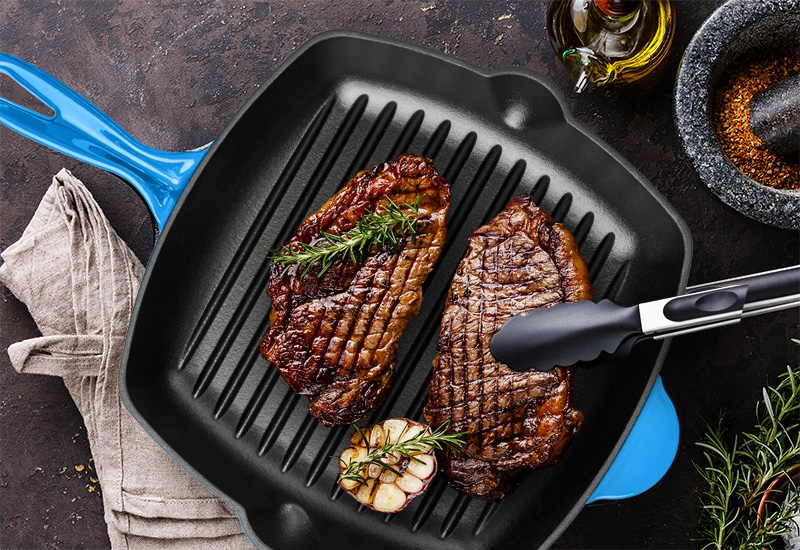 Grill tiganj Rosmarino Blacksmith plavi - 27 - Vitapur.me